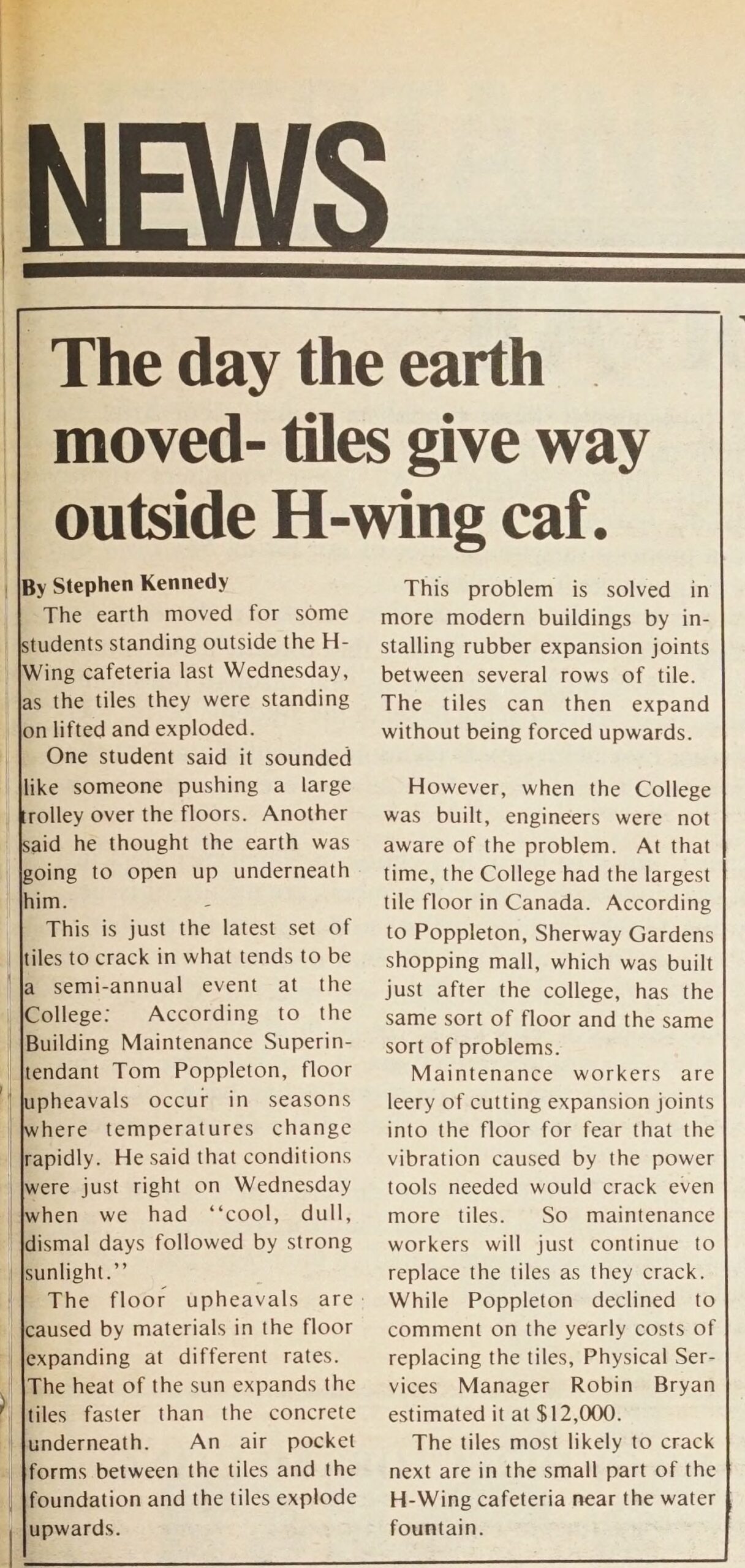 S Wing Hallway – The History of UTSC Project